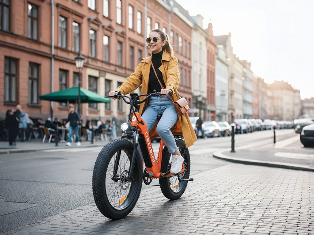 Crazybird-Jumper Electric Bike for Adults with 750W Motor 26" x 4.0 Fat ...
