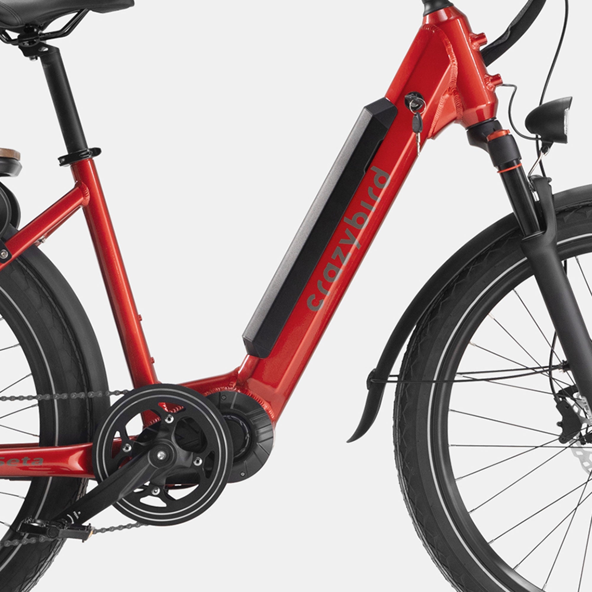 Crazybird-Seta Electric Bike for Adults 500W Motor Peak E-bike 48V/14 ...